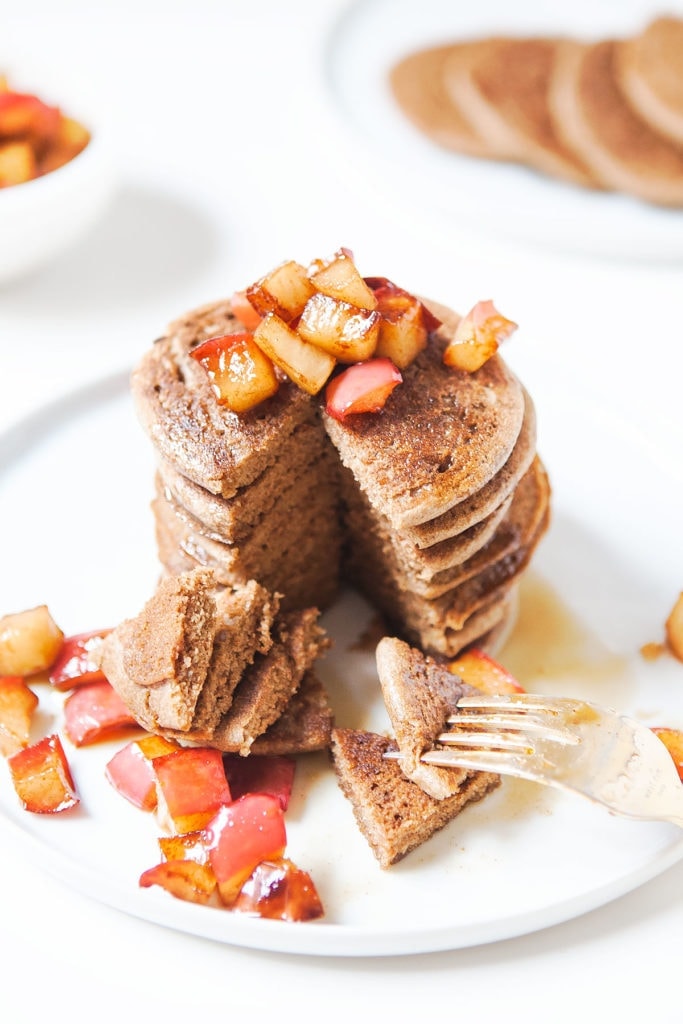 Gluten-Free Apple Cinnamon Pancakes - Dairy-Free - Loveleaf Co.